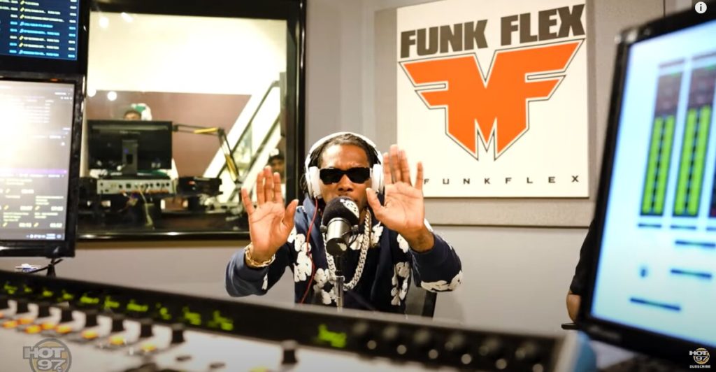 Offset Delivers Exclusive Freestyle on Hot 97's Funkmaster Flex Show - HWING